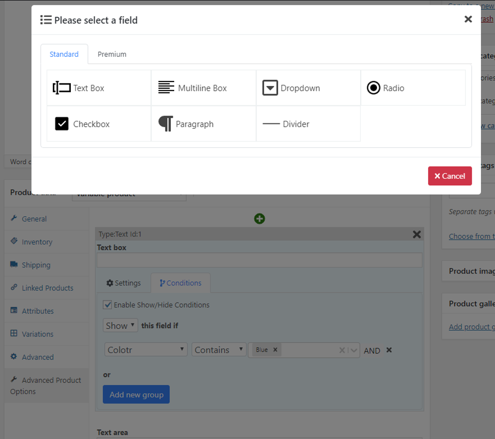 Extra Product Options Builder for WooCommerce para WordPress - Descargar