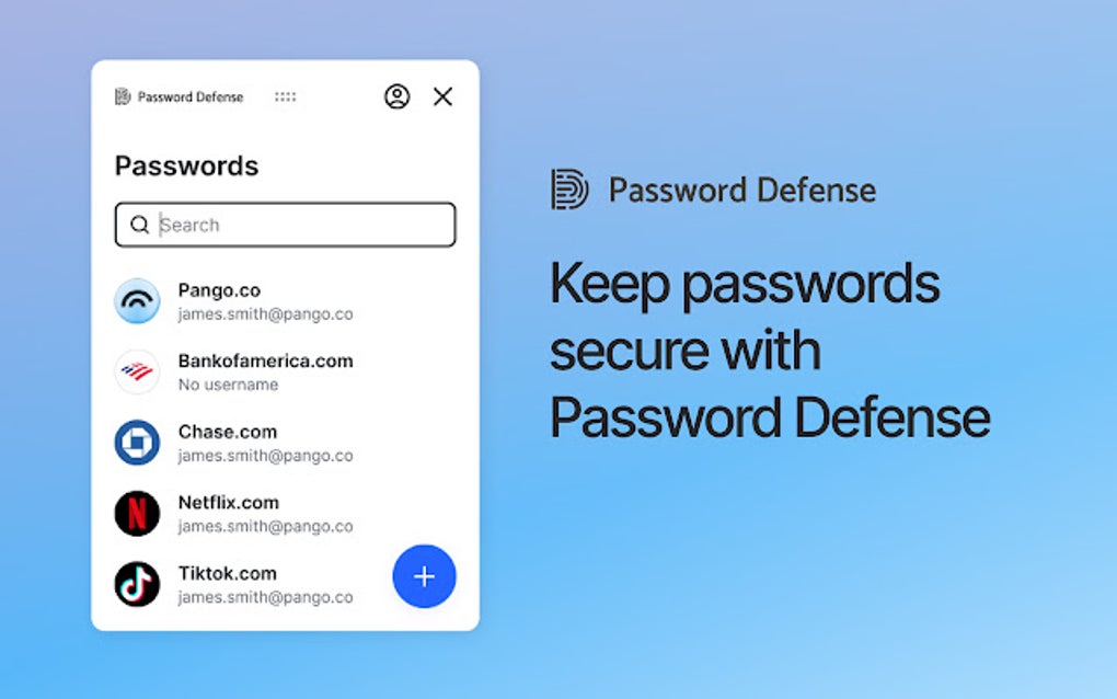 Password Defense for Google Chrome - Extension Download