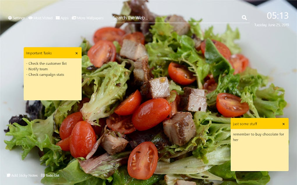 Salads Wallpaper HD New Tab Theme for Google Chrome - Extension Download