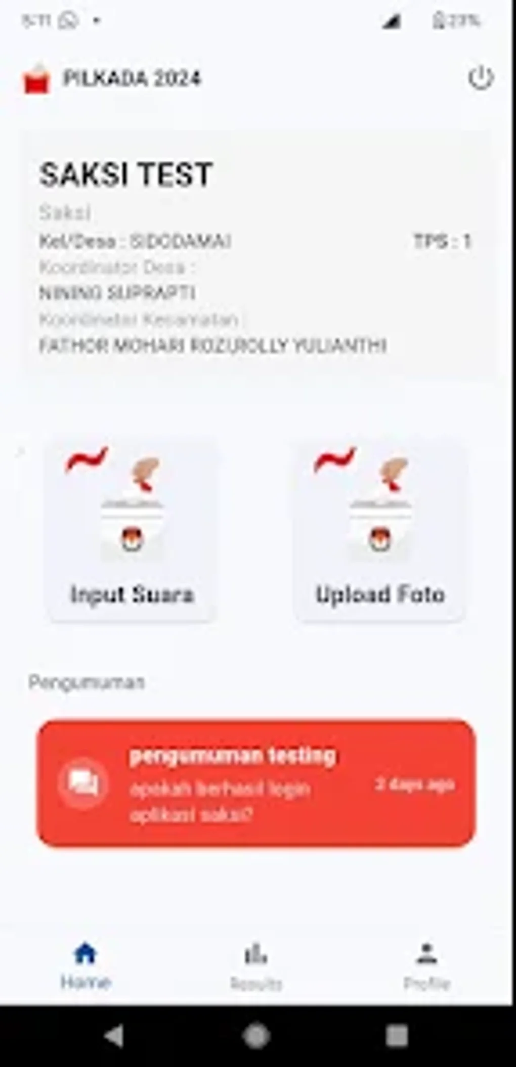 Android 용 Saksi Pilkada 2024 Kaltim - 다운로드