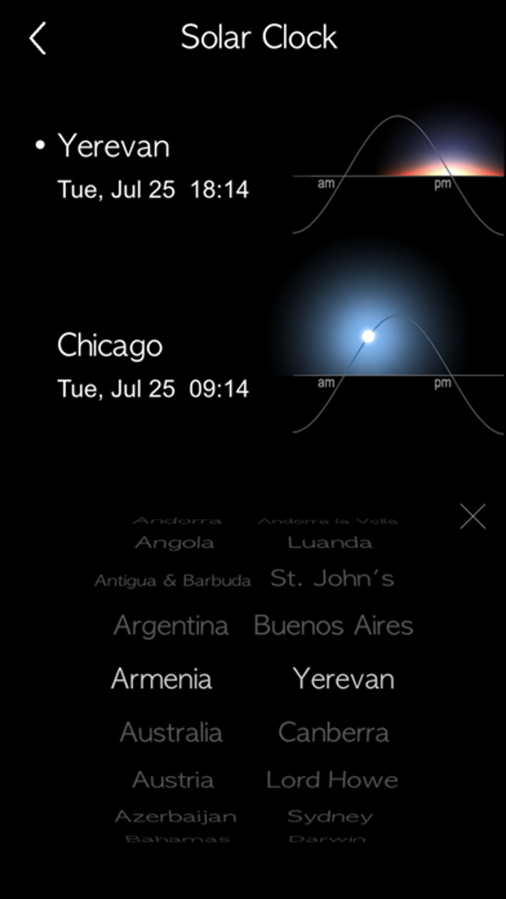 World Clock - Time Zone Wheel para iPhone - Descargar