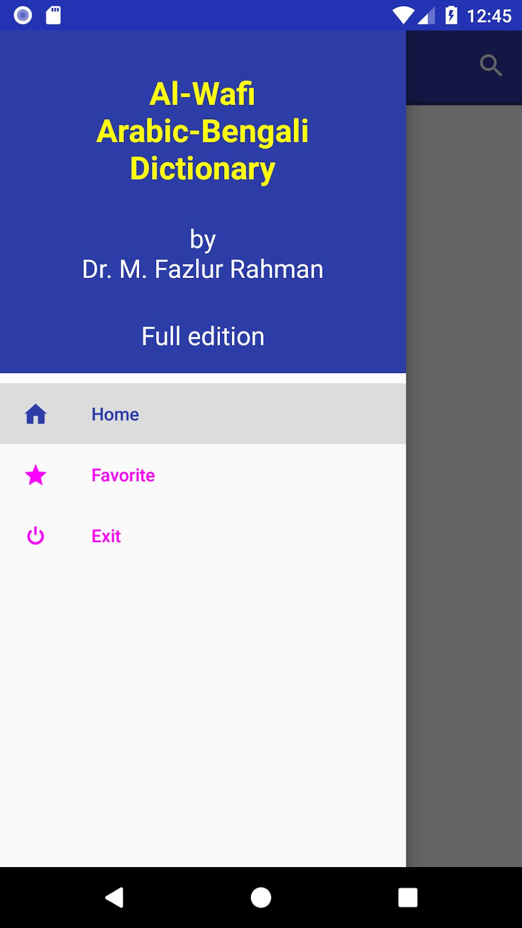 Al-Wafi Arabic-Bengali Diction APK for Android - Download