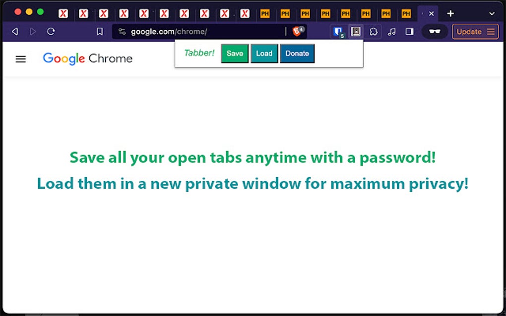 Tabber para Google Chrome - Extensión Descargar