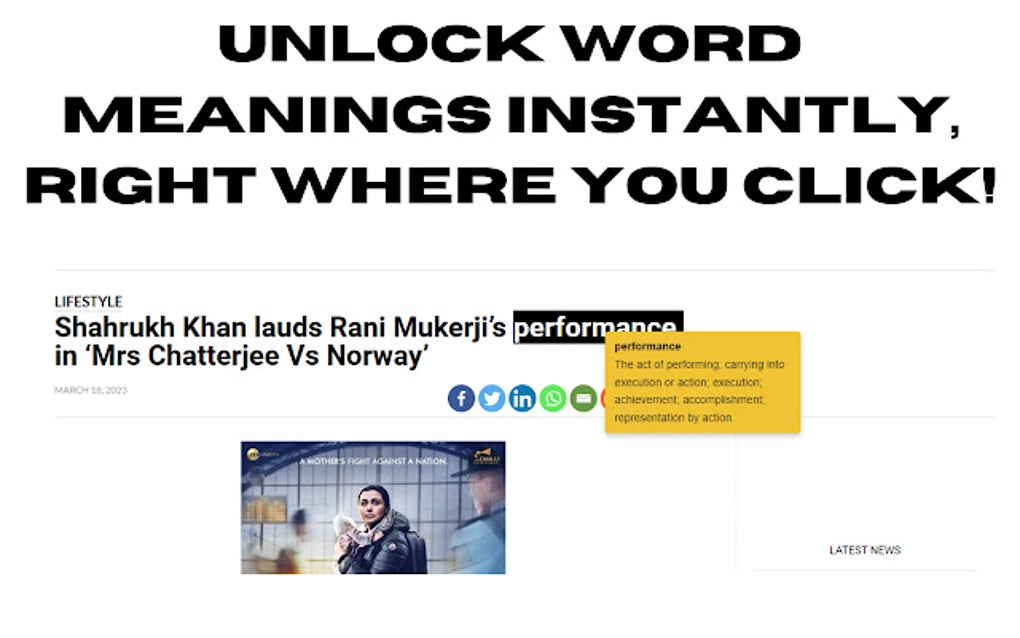 Instant Word Definition for Google Chrome - Extension Download