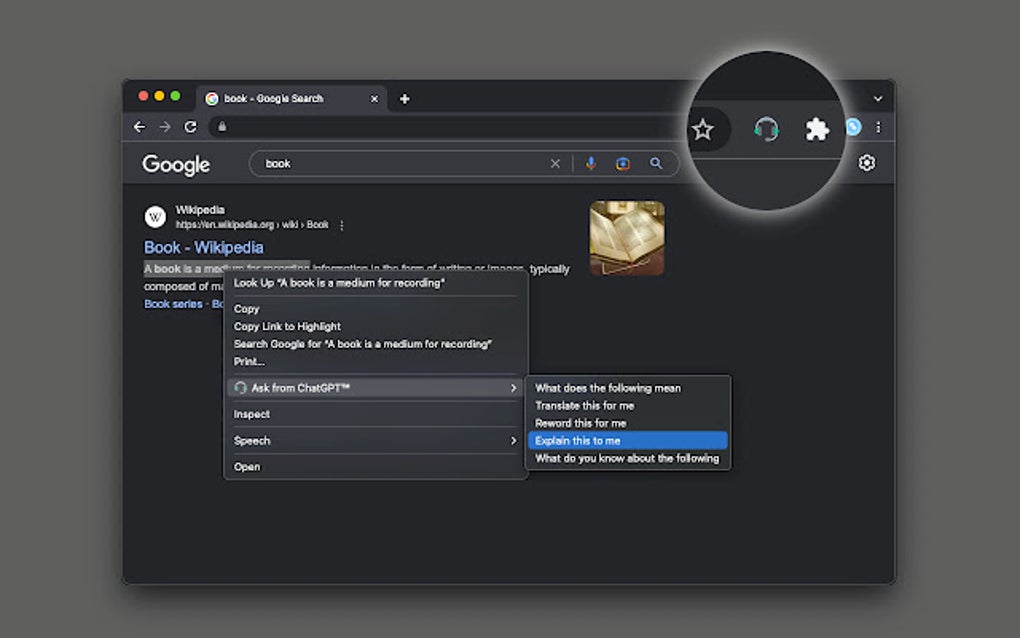 Ask from ChatGPT™ Google Chrome 용 - 확장 프로그램 다운로드