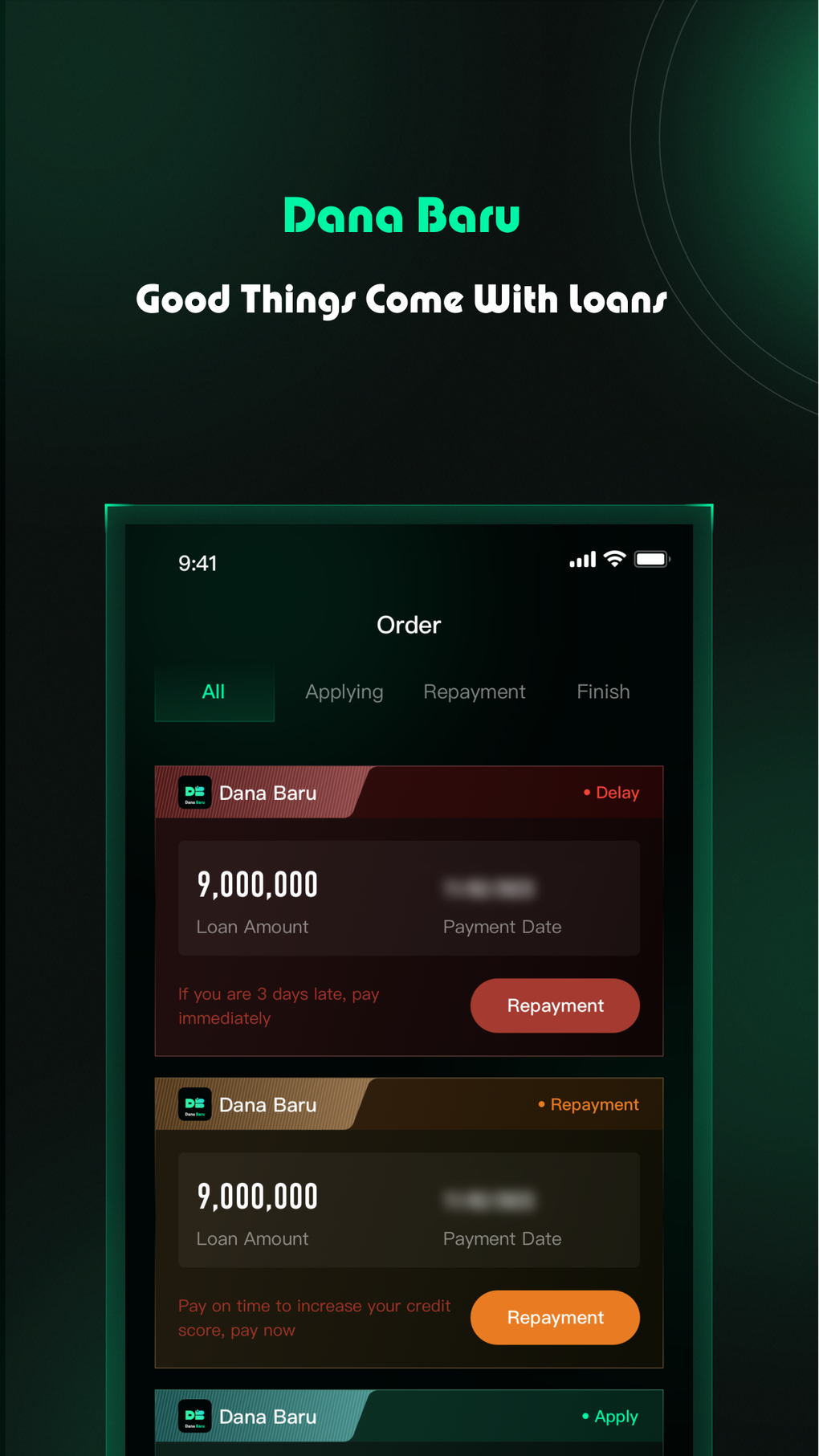 Dana Baru - Pinjaman pribadi para iPhone - Descargar
