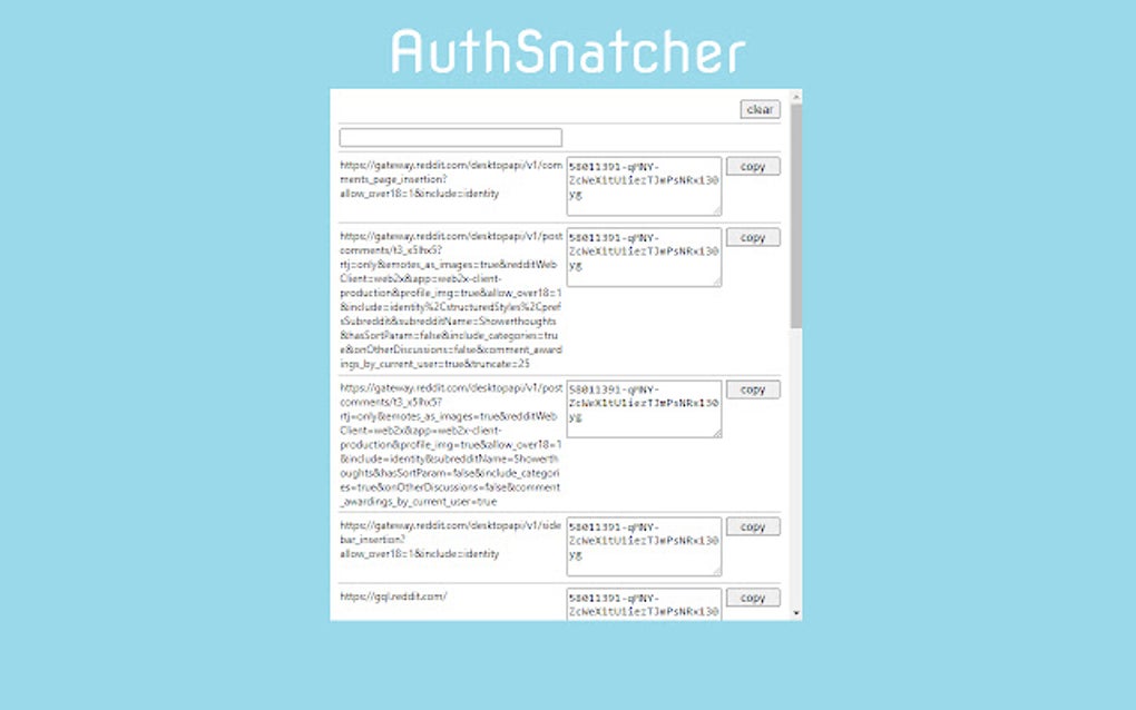 Auth Snatcher for Google Chrome - Extension Download Auth Snatcher for Google Chrome - Extension Download