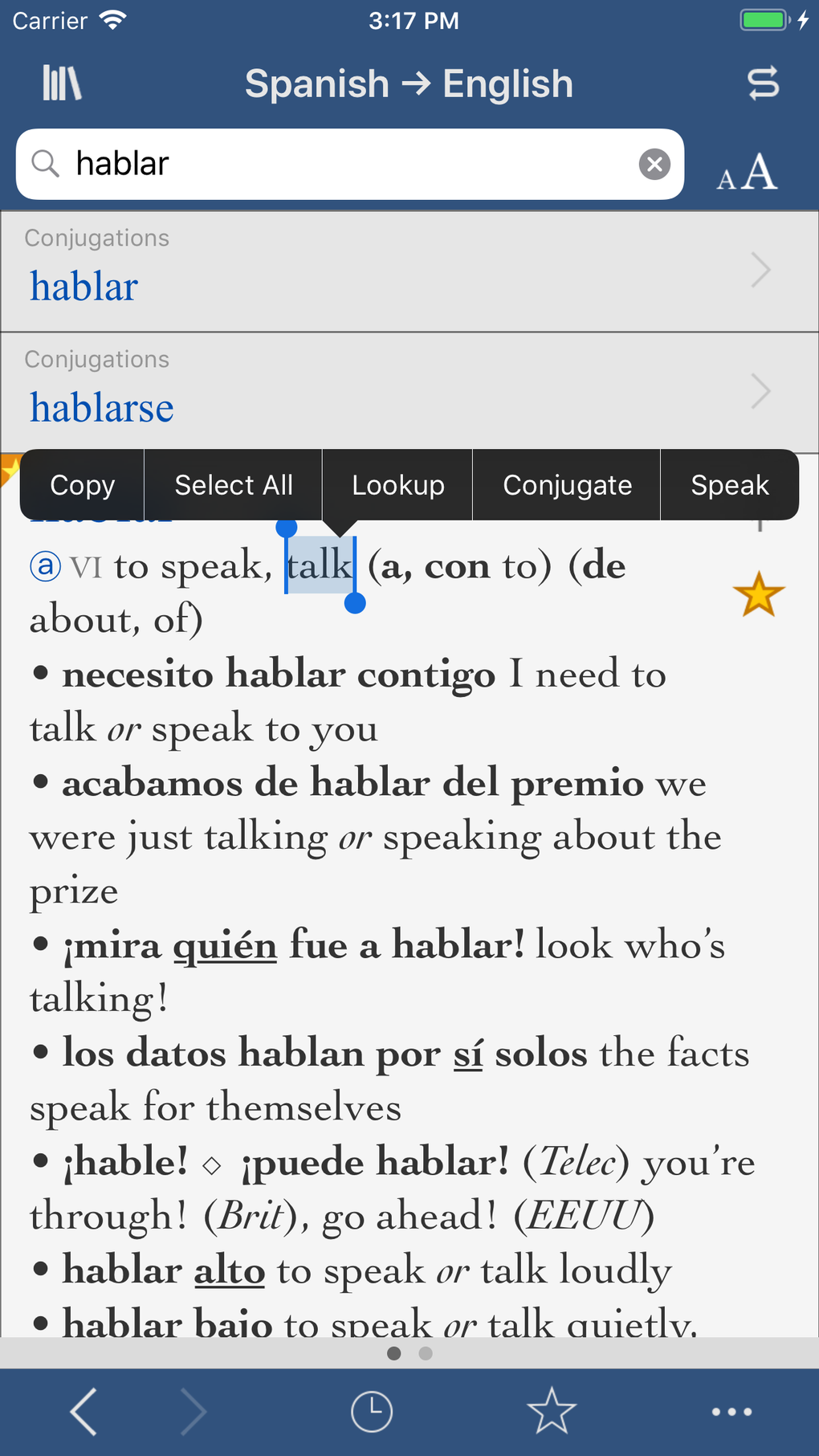 Collins Spanish-English for iPhone - Download