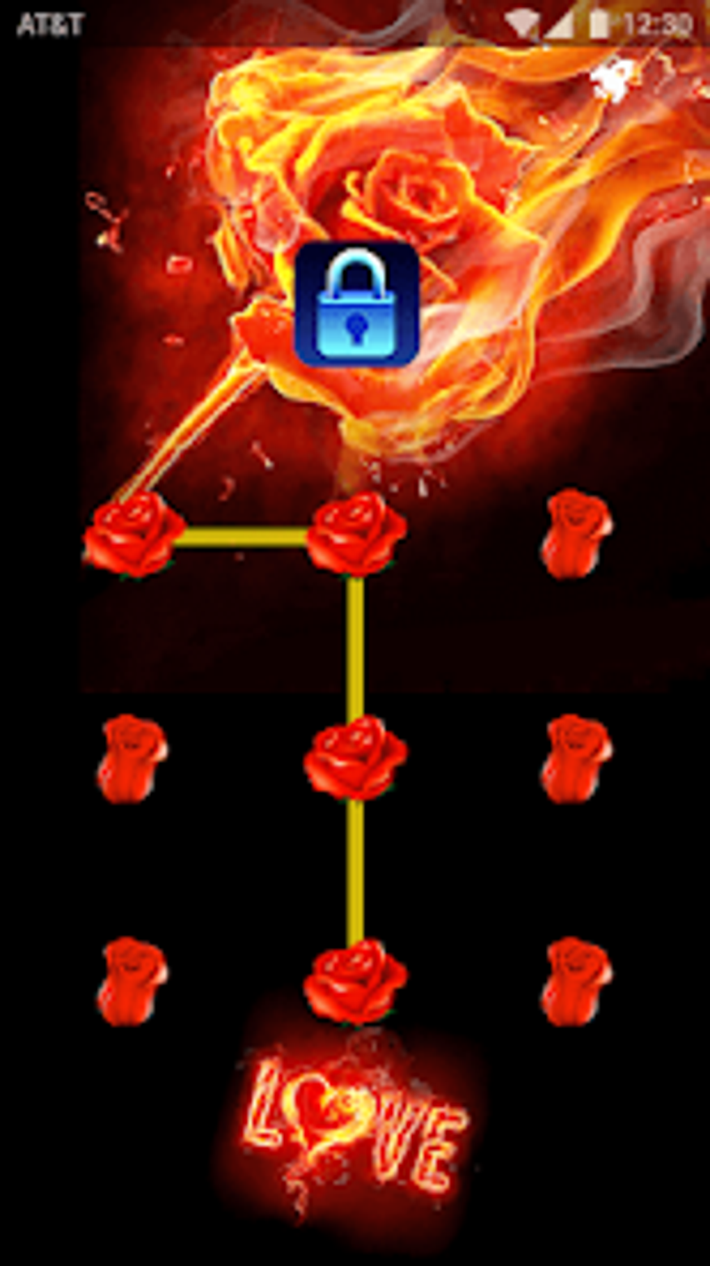 Fire Rose - Lock Master Theme for Android - Download