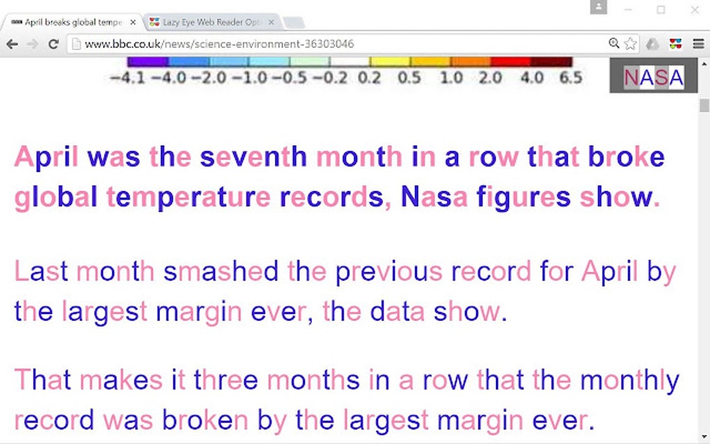 Lazy Eye Web Reader for Google Chrome - Extension Download