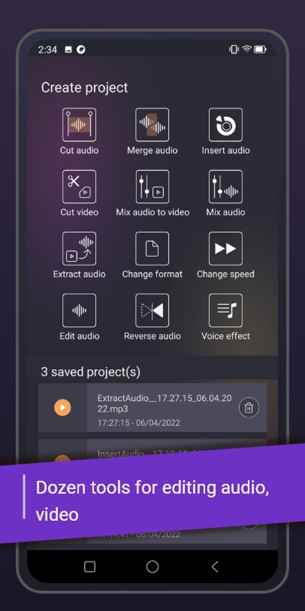 Music editor Voice modifier para Android - Descargar