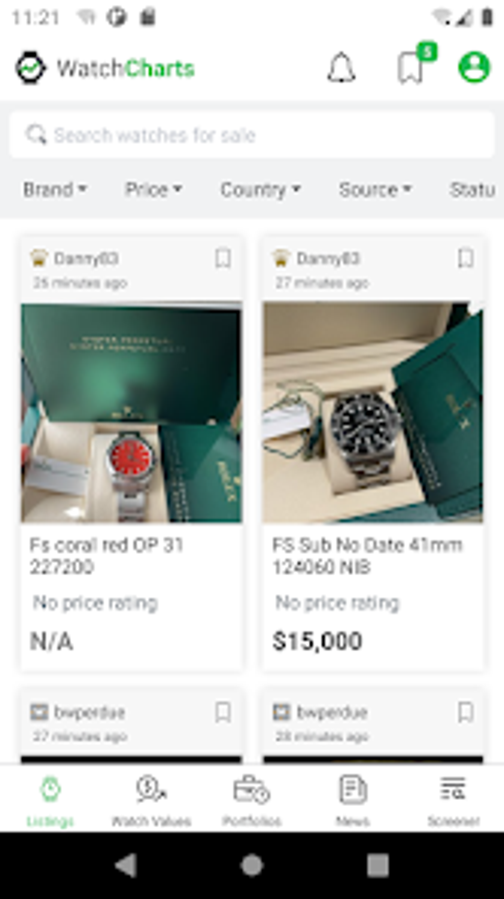 WatchCharts for Android - Download