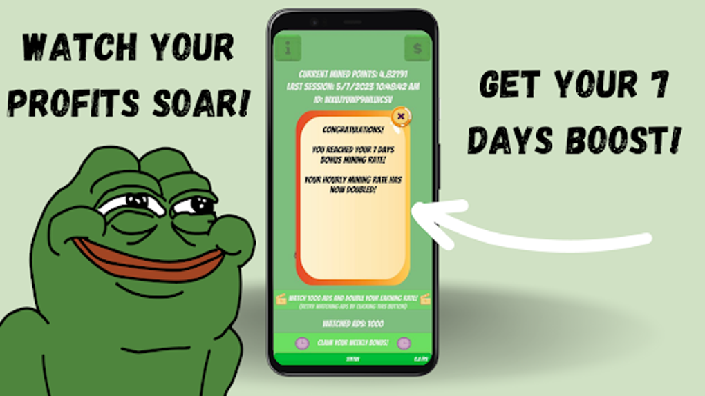 PEPE Network - Mine Pepe para Android - Descargar