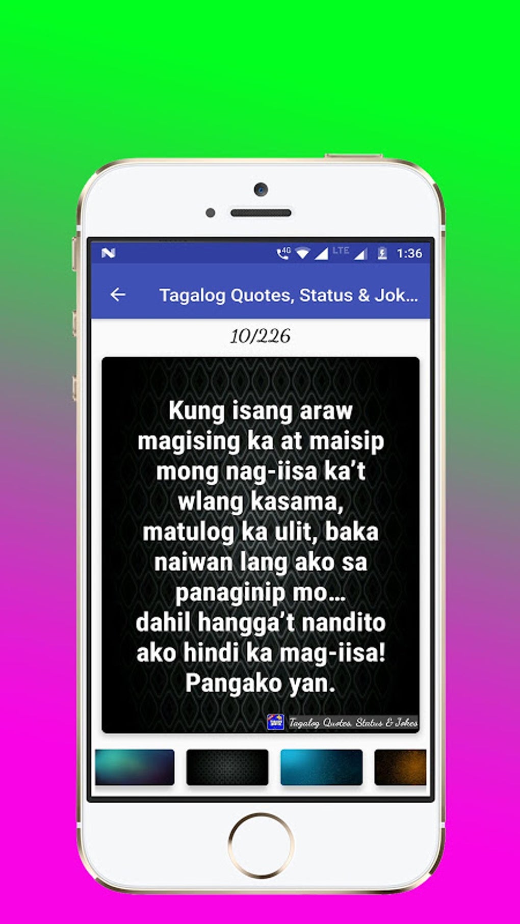 Tagalog, Hugot, Pinoy & Bisaya Love Quotes Editor for Android - Download