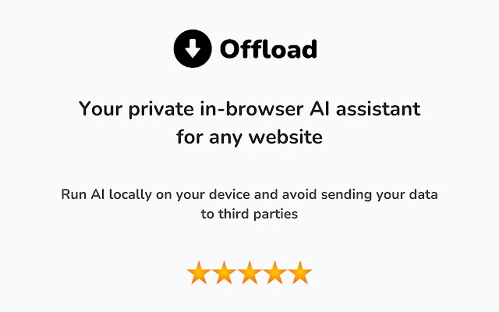 Offload Browser Extension Google Chrome 용 - 확장 프로그램 다운로드