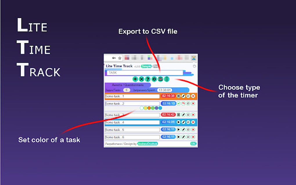Lite time track per Google Chrome - Estensione Download