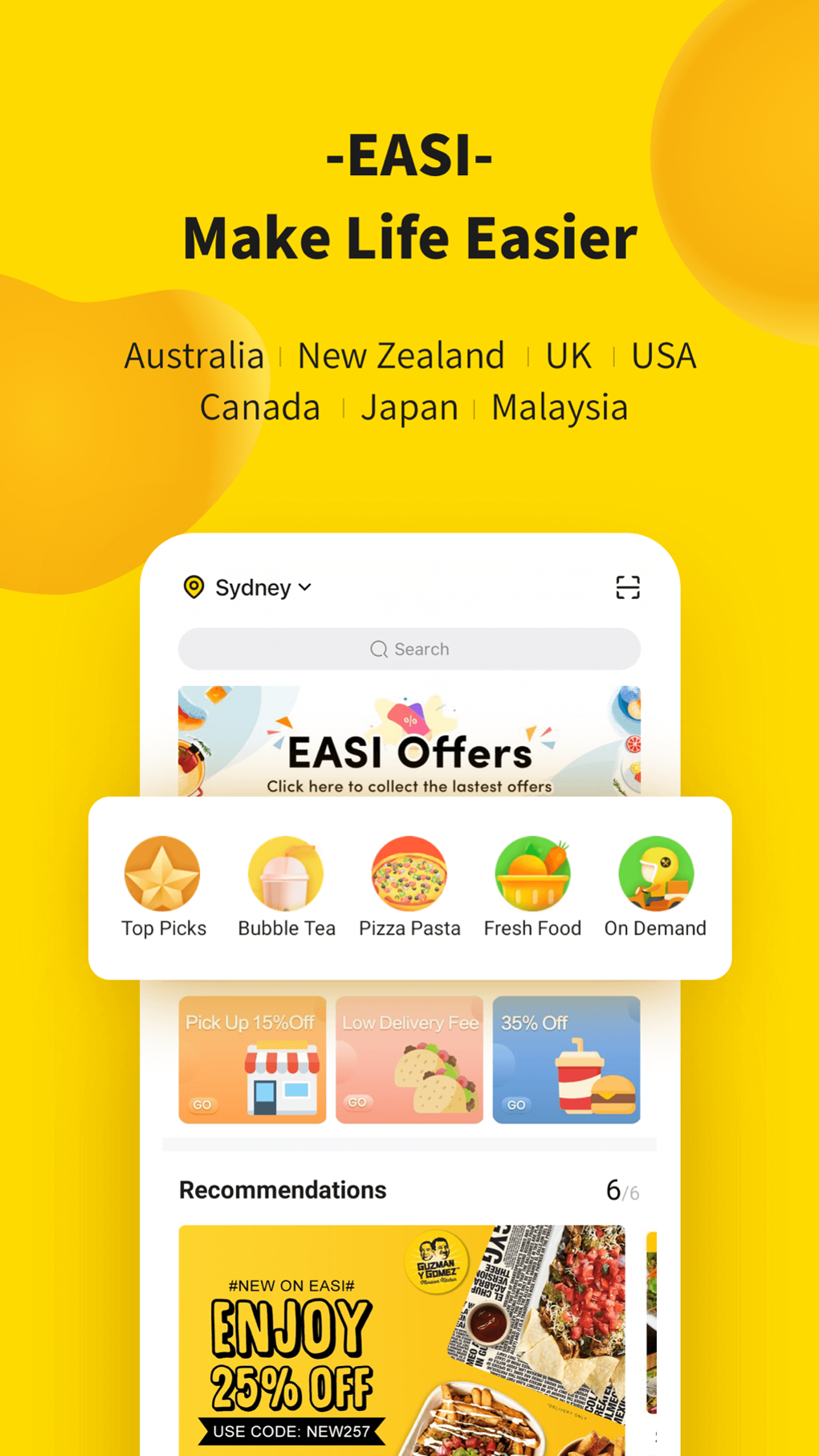 EASI MY - Hungry Food Delivery for iPhone - Download