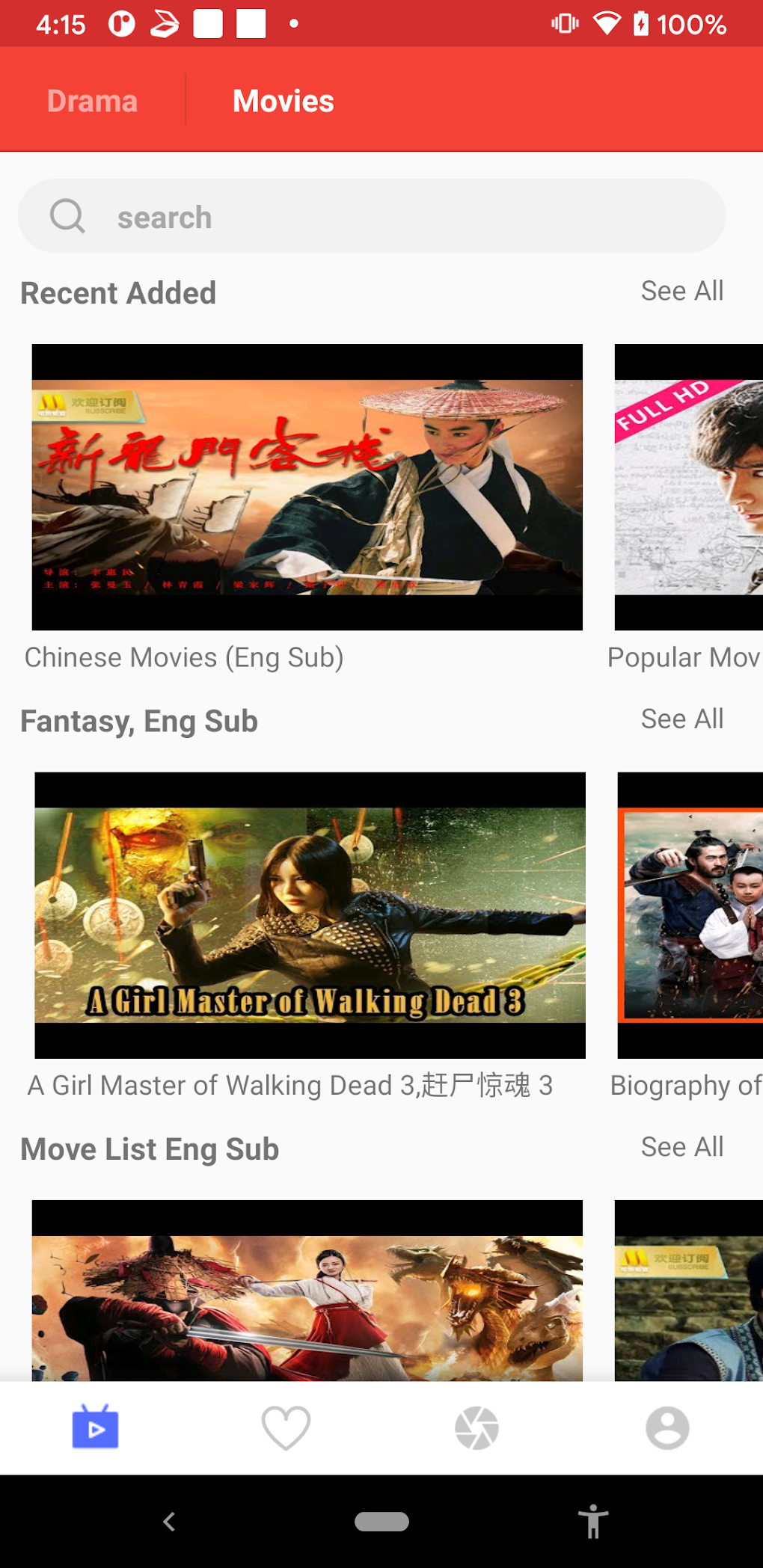 LinLi TV Lite drama and movie for Android - Download
