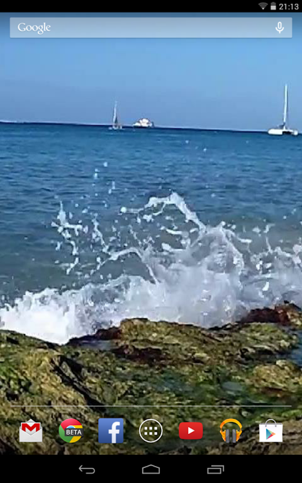 Android 용 Waves Live Wallpaper HD 20 APK - 다운로드