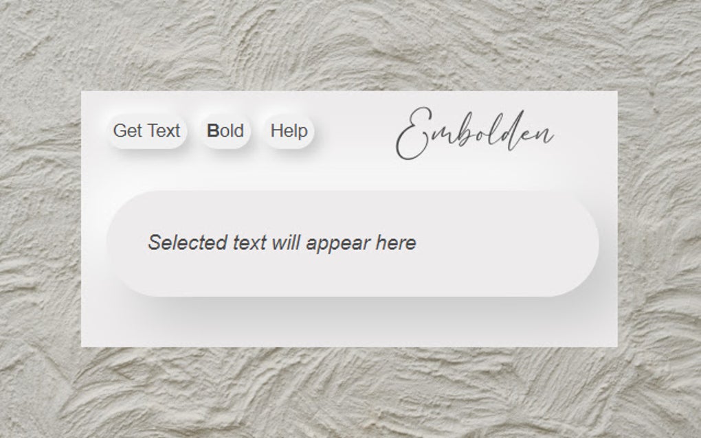 Embolden Google Chrome 용 - 확장 프로그램 다운로드