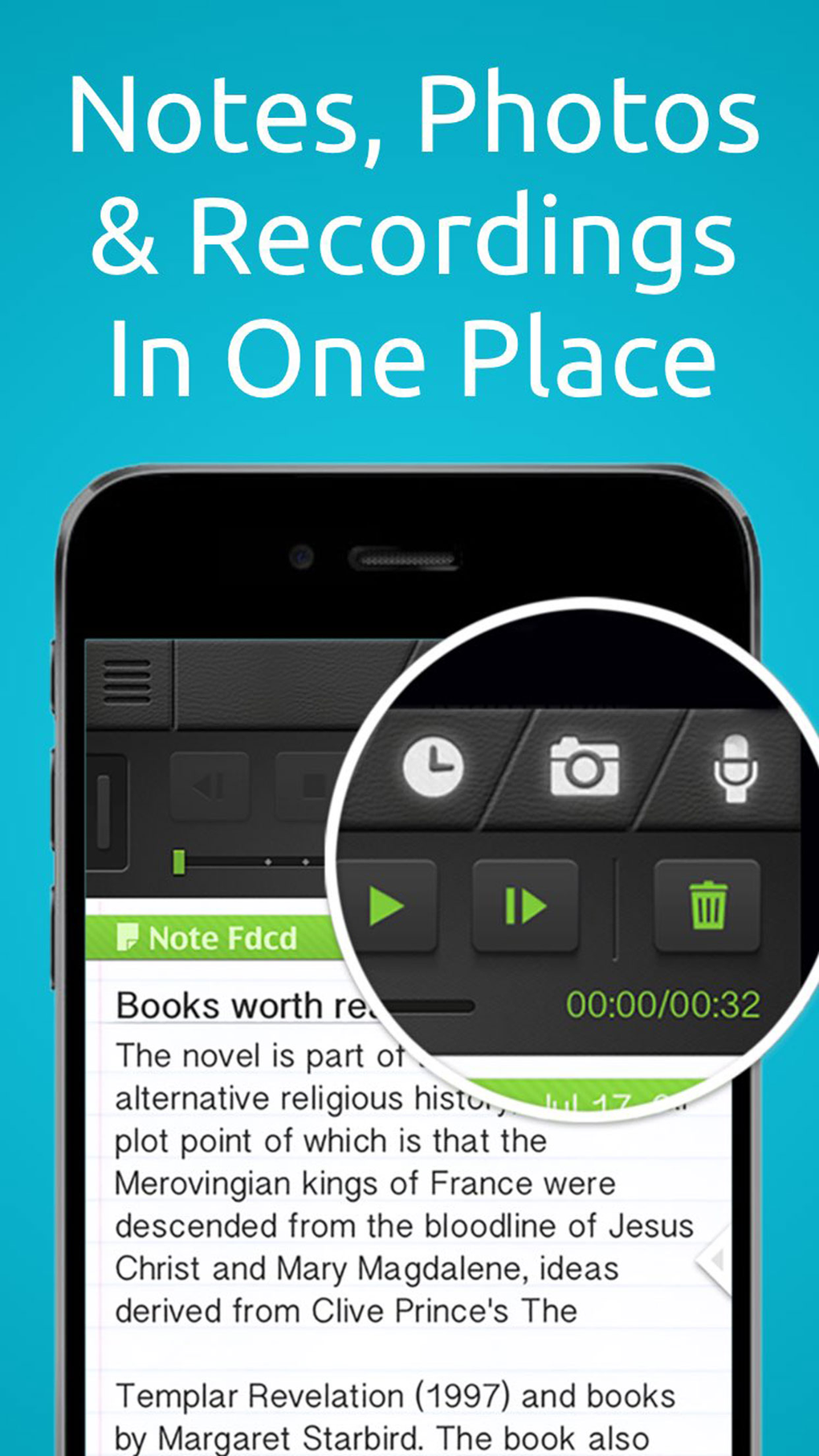 SuperNote Notes RecorderPhoto for iPhone - Download