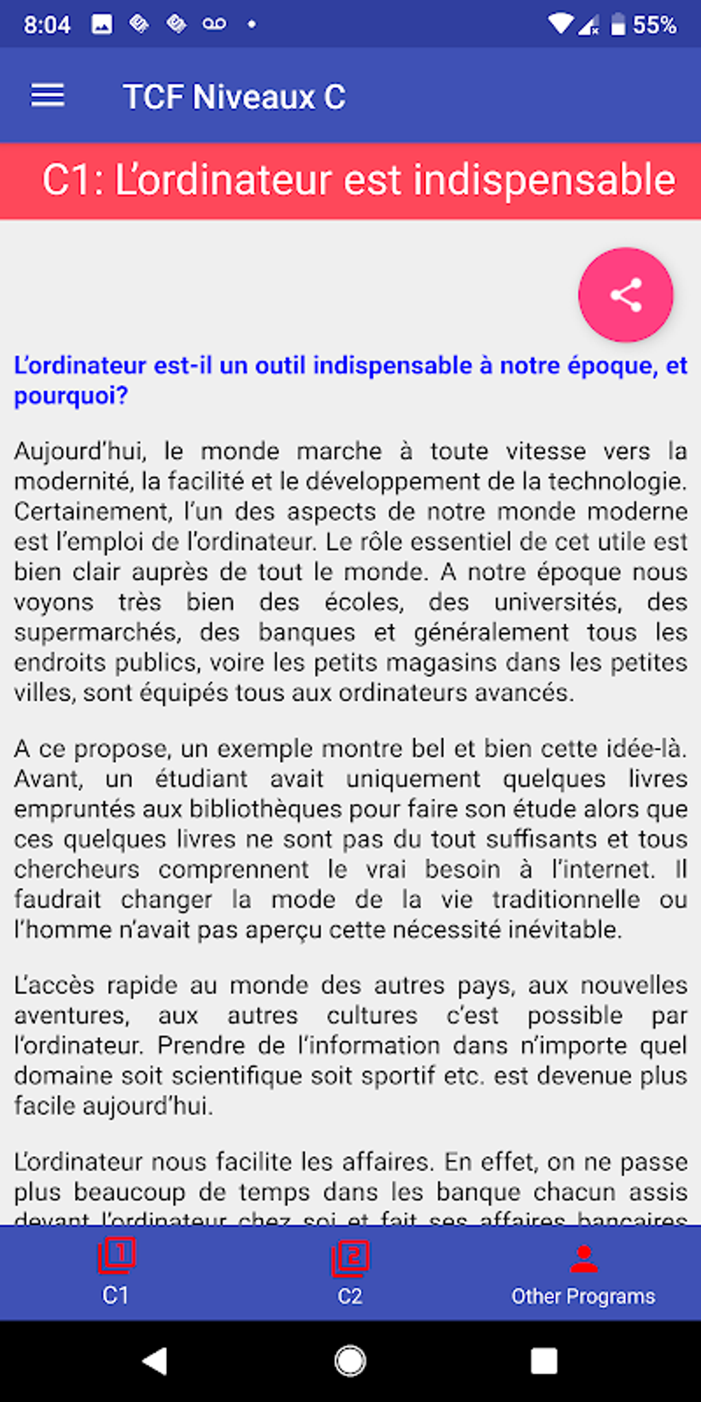 TCF Niveaux C1, C2 for Android - Download
