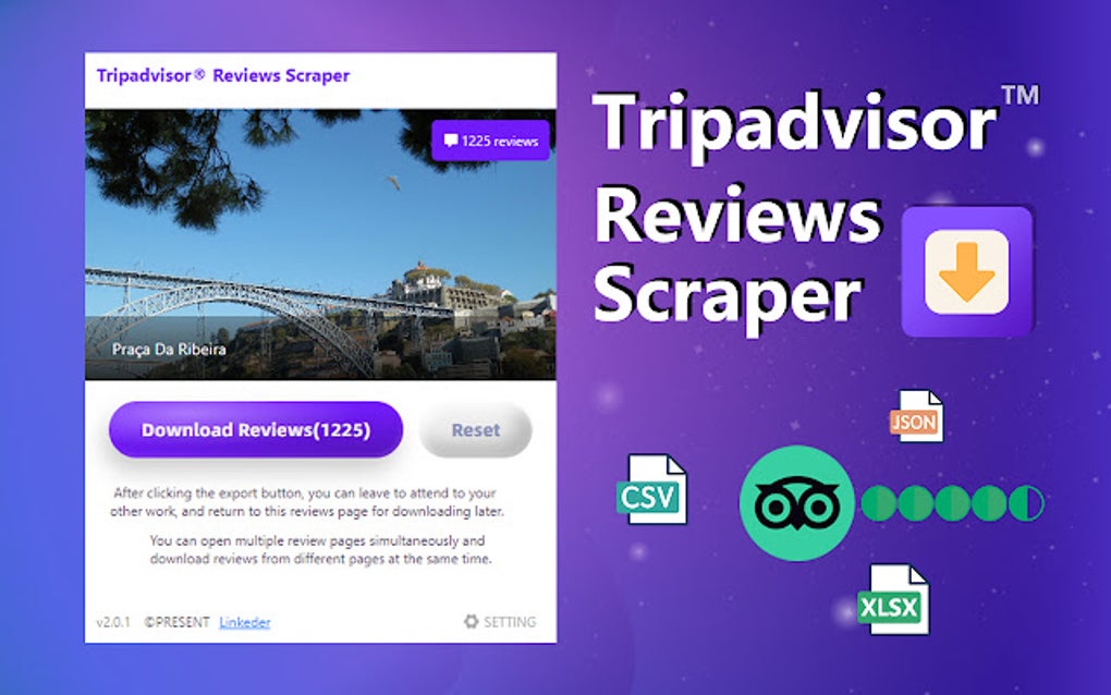Tripadvisor Reviews Scraper - linkeder.com for Google Chrome ...