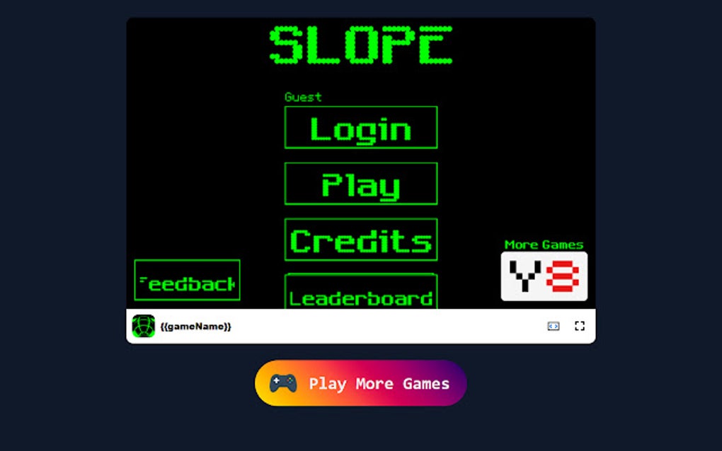 Slope Game in Browser - Free & Offline available Google Chrome 용 - 확장 ...