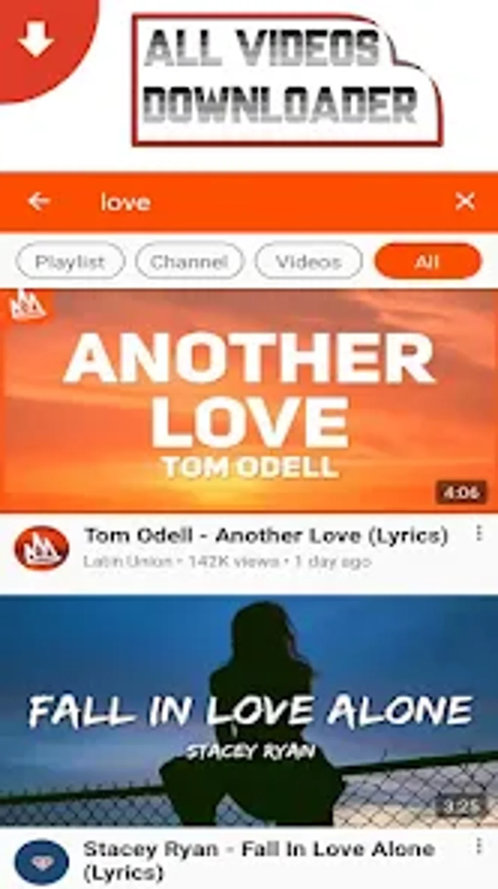 All video music downlaoder for Android - Download