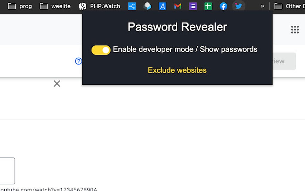 Password Revealer Google Chrome 용 - 확장 프로그램 다운로드
