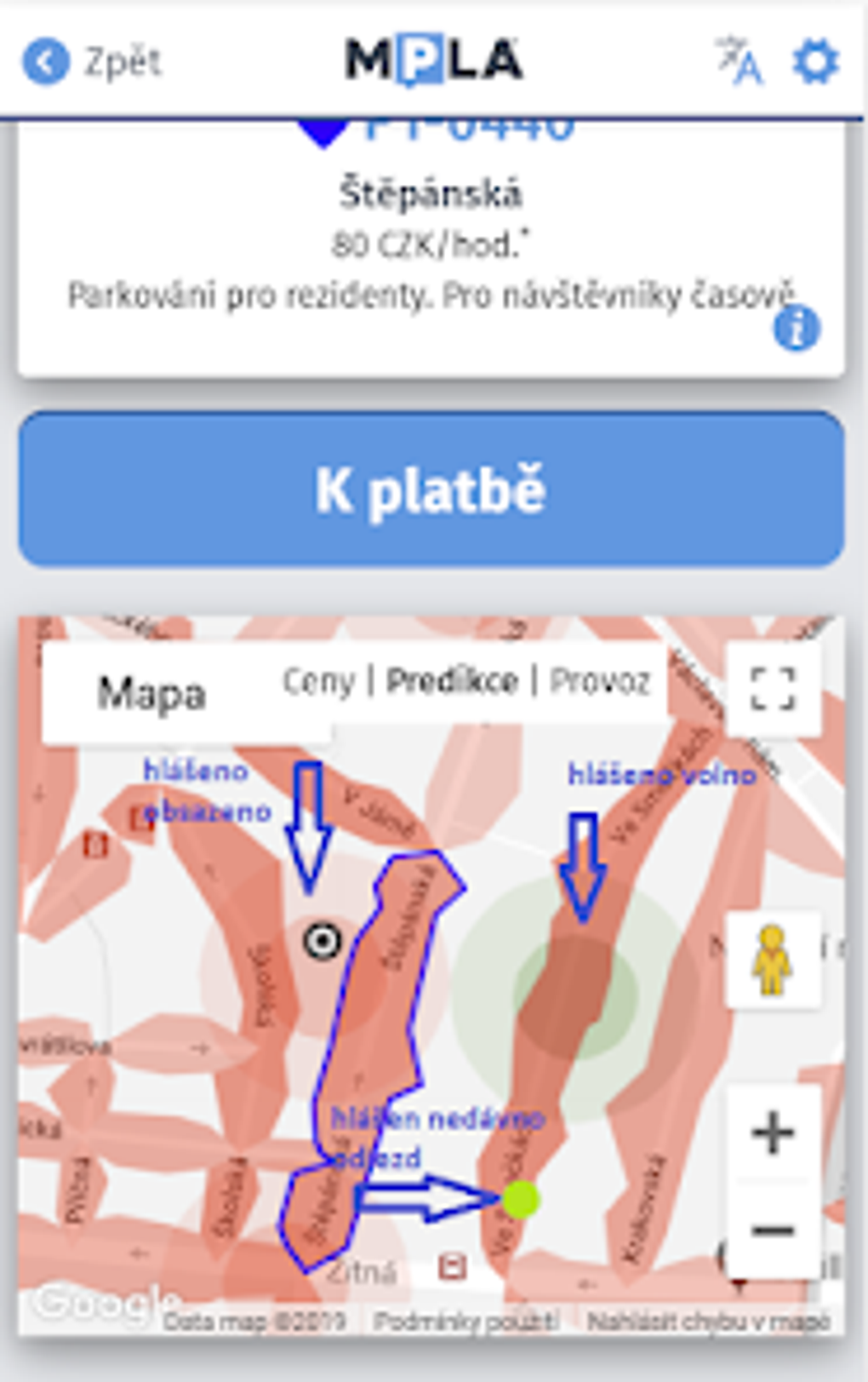 Parkování Praha for Android - Download
