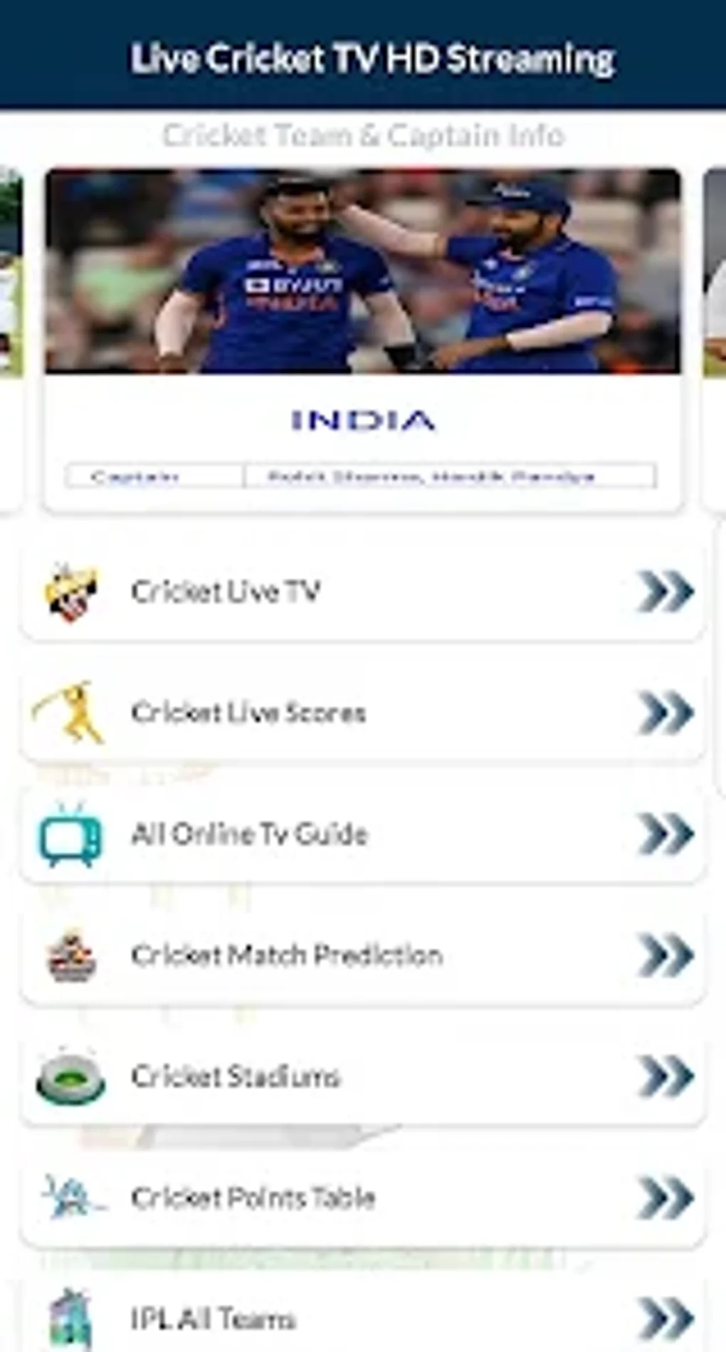 Live Cricket TV HD: Streaming สำหรับ Android - ดาวน์โหลด