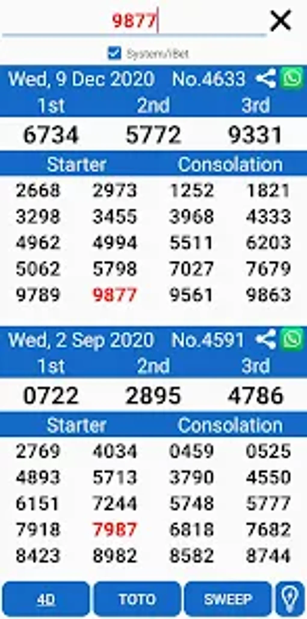 Singapore 4D Results For Android Download Singapore 4D Results For Android Download