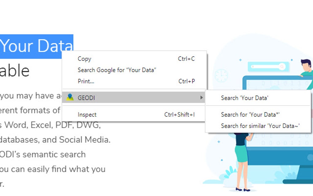 GEODI Google Chrome 용 - 확장 프로그램 다운로드
