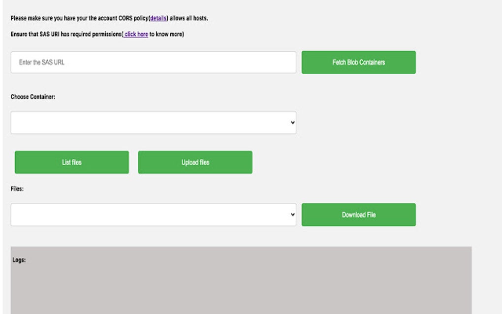 Azure Blob Browser for Google Chrome - Extension Download