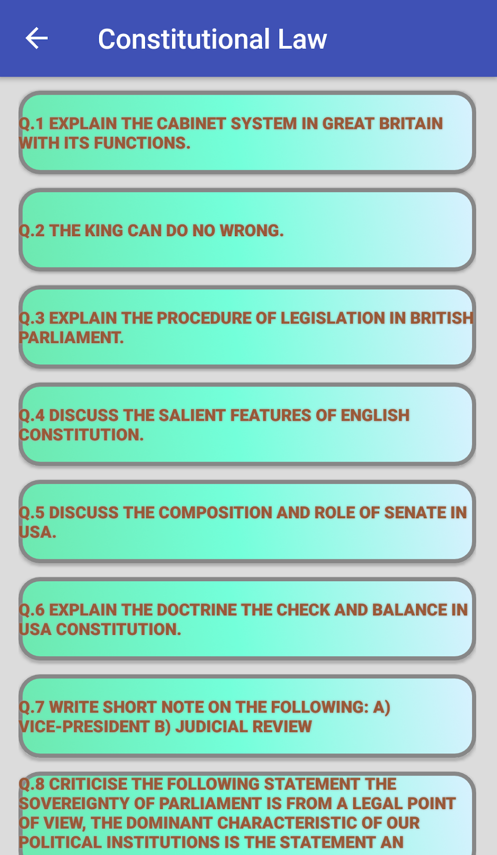 Law Notes Basics of Law for Android - Download