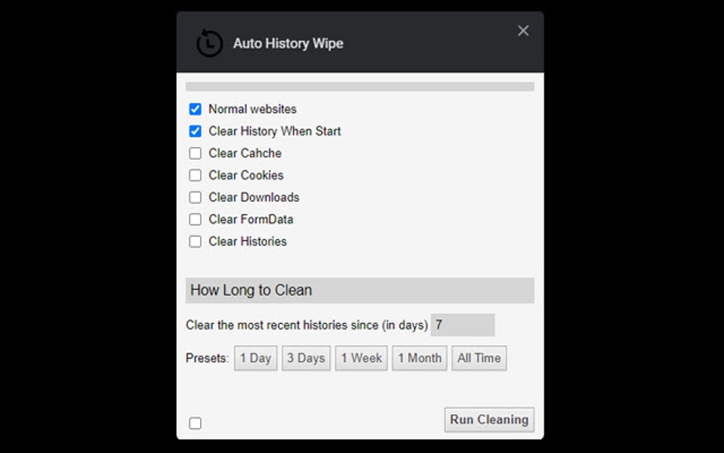 Auto History Wipe for Google Chrome - Extension Download