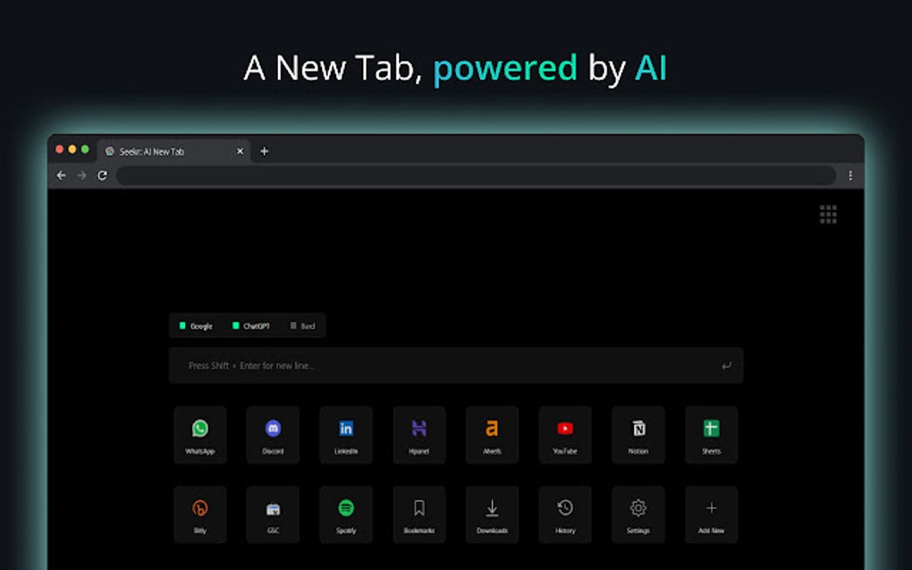 Seekr: AI-powered New Tab with Bard & ChatGPT for Google Chrome - 拡張機能 ...
