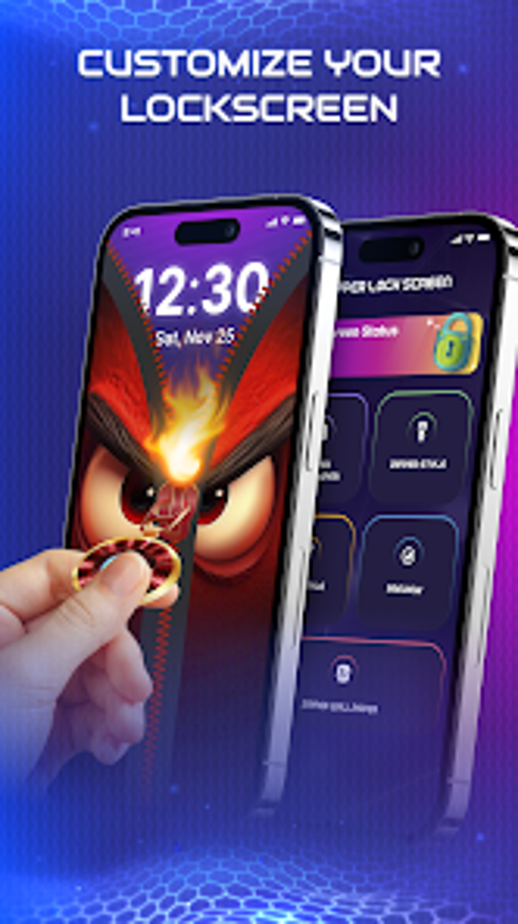 Zipper Lock Screen Wallpaper for Android - Download