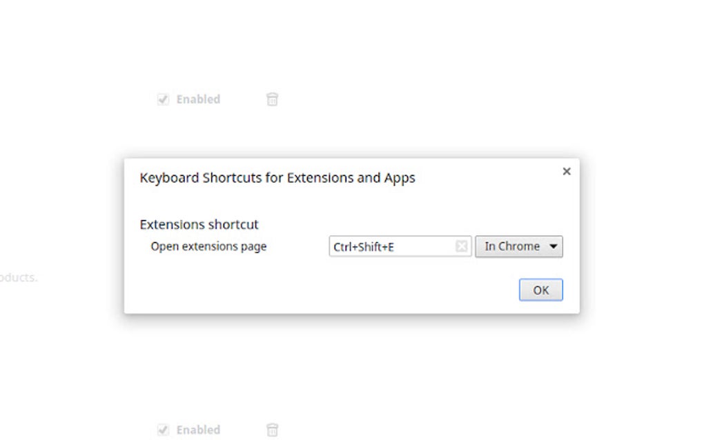 Extensions Shortcut For Google Chrome Extension Download