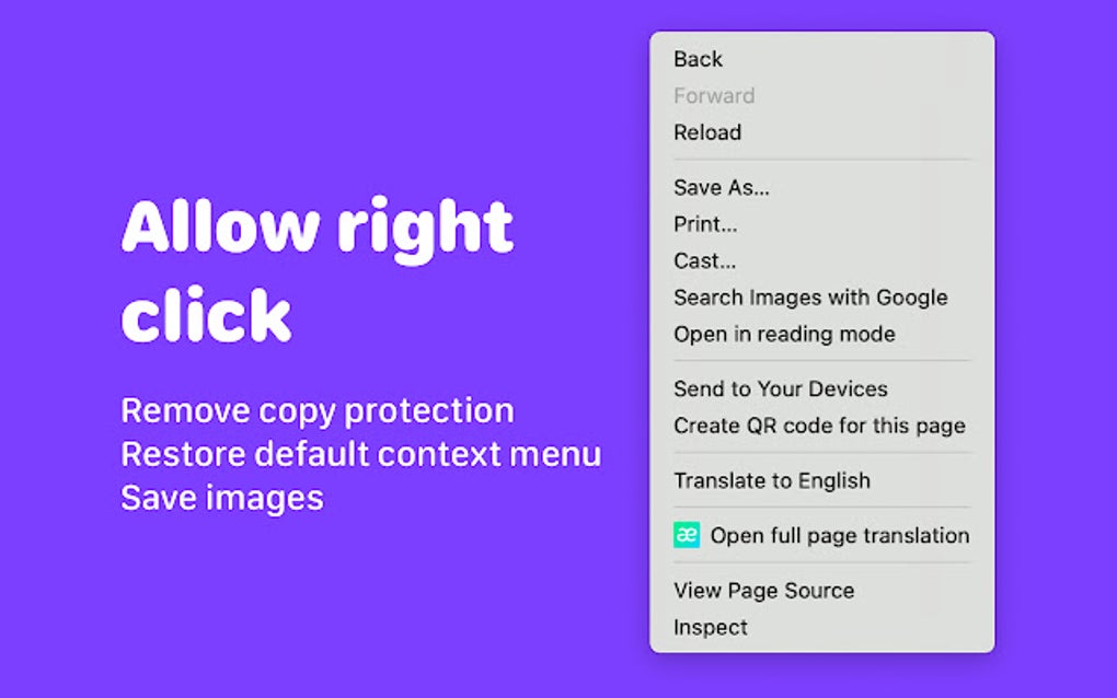 Allow Copy & Enable Right Click para Google Chrome - Extensão Download Allow Copy & Enable Right Click para Google Chrome - Extensão Download