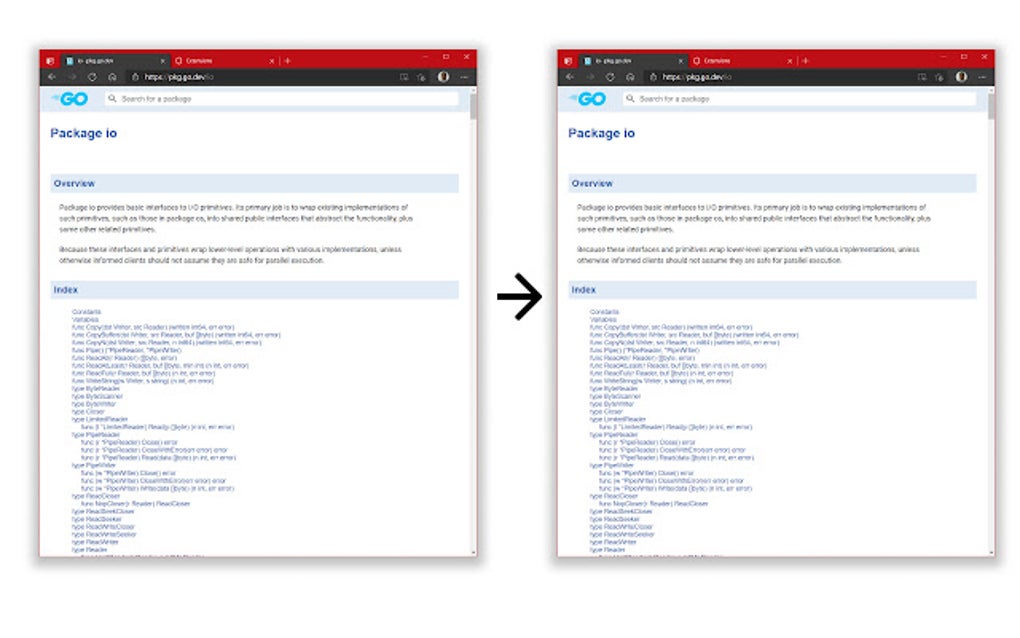 Long Live to godoc pour Google Chrome - Extension Télécharger