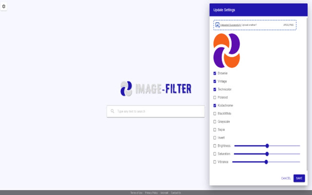 Image-Filter para Google Chrome - Extensión Descargar
