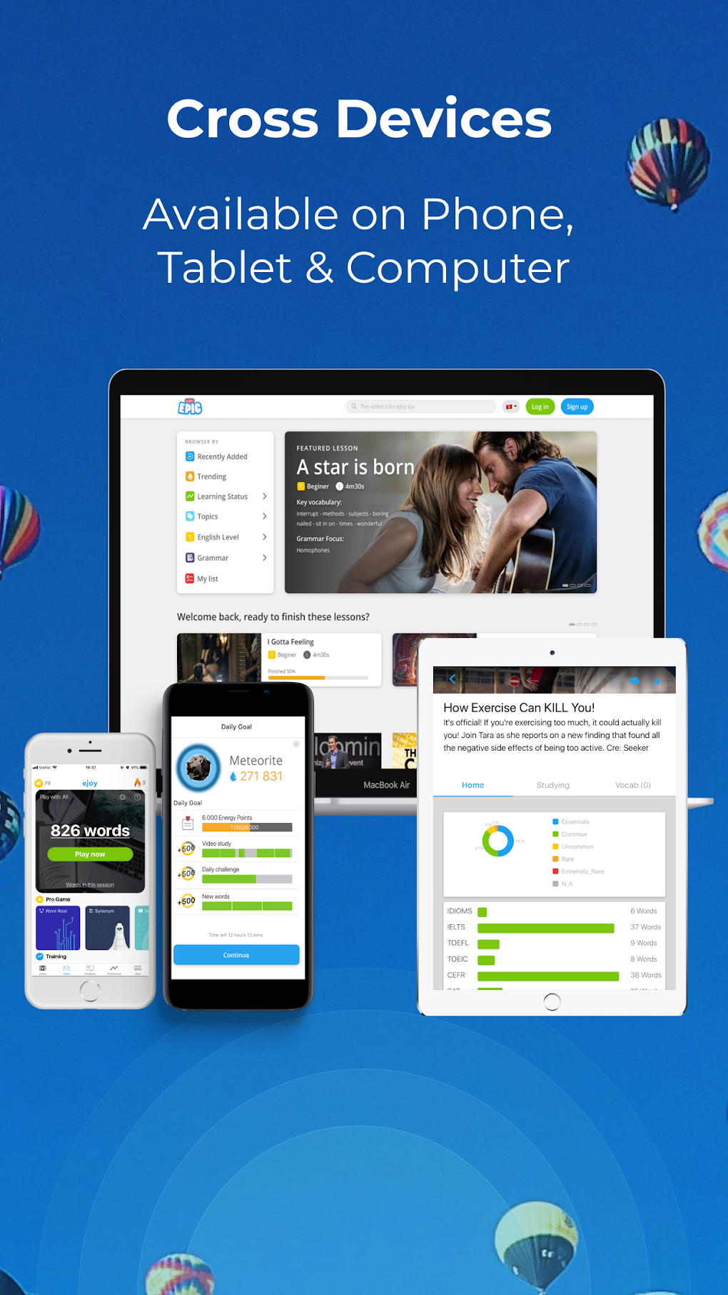 eJOY Learn English with Videos and Games for Android - Download