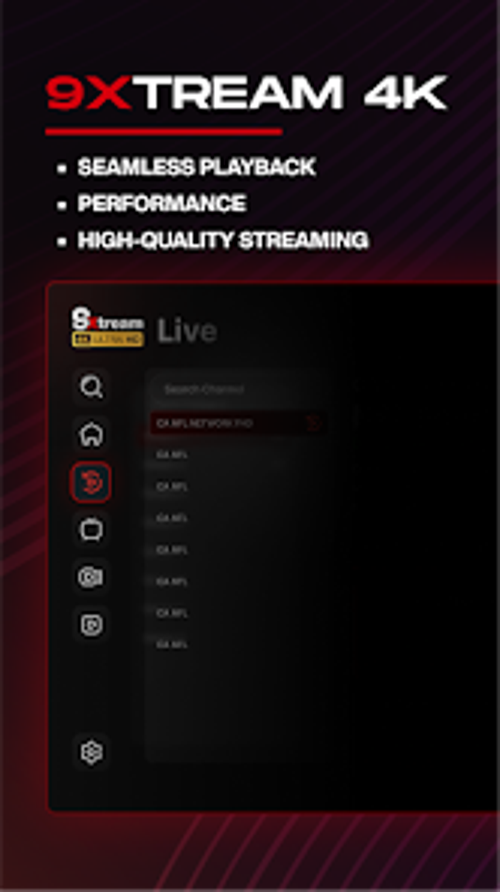 9Xtream 4K Player for Android - Download