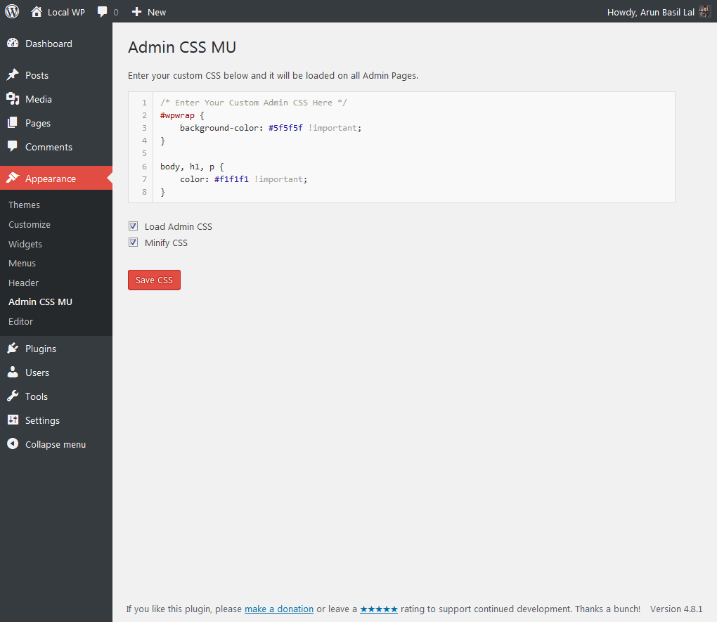 Admin Css Mu Para Wordpress Descargar