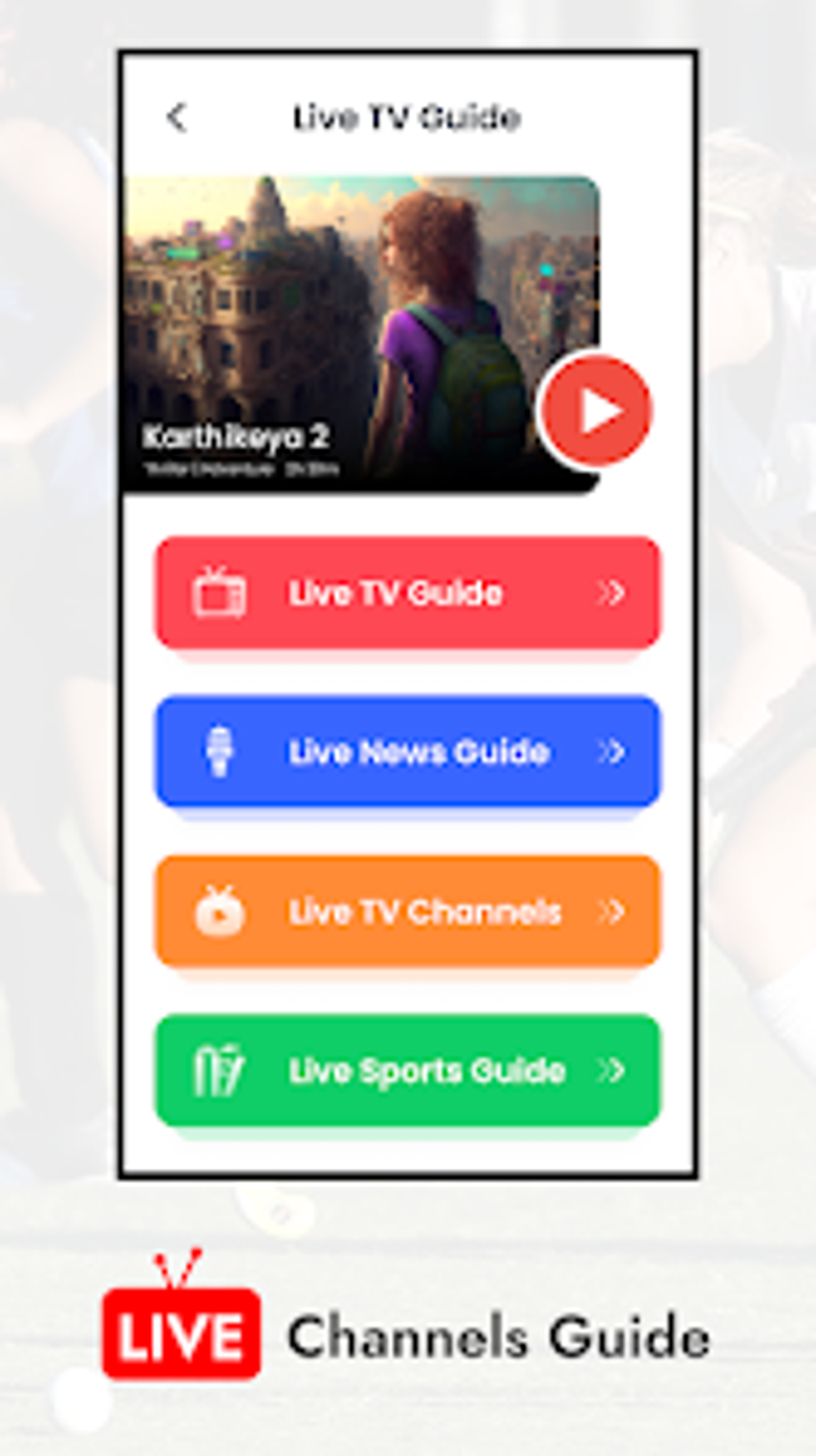 Live TV All Channels Guide cho Android - Tải về
