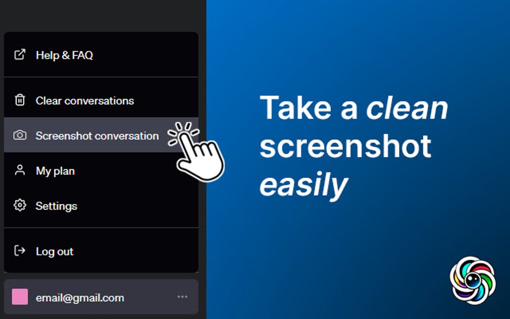 ChatGPT Screenshot pour Google Chrome - Extension Télécharger