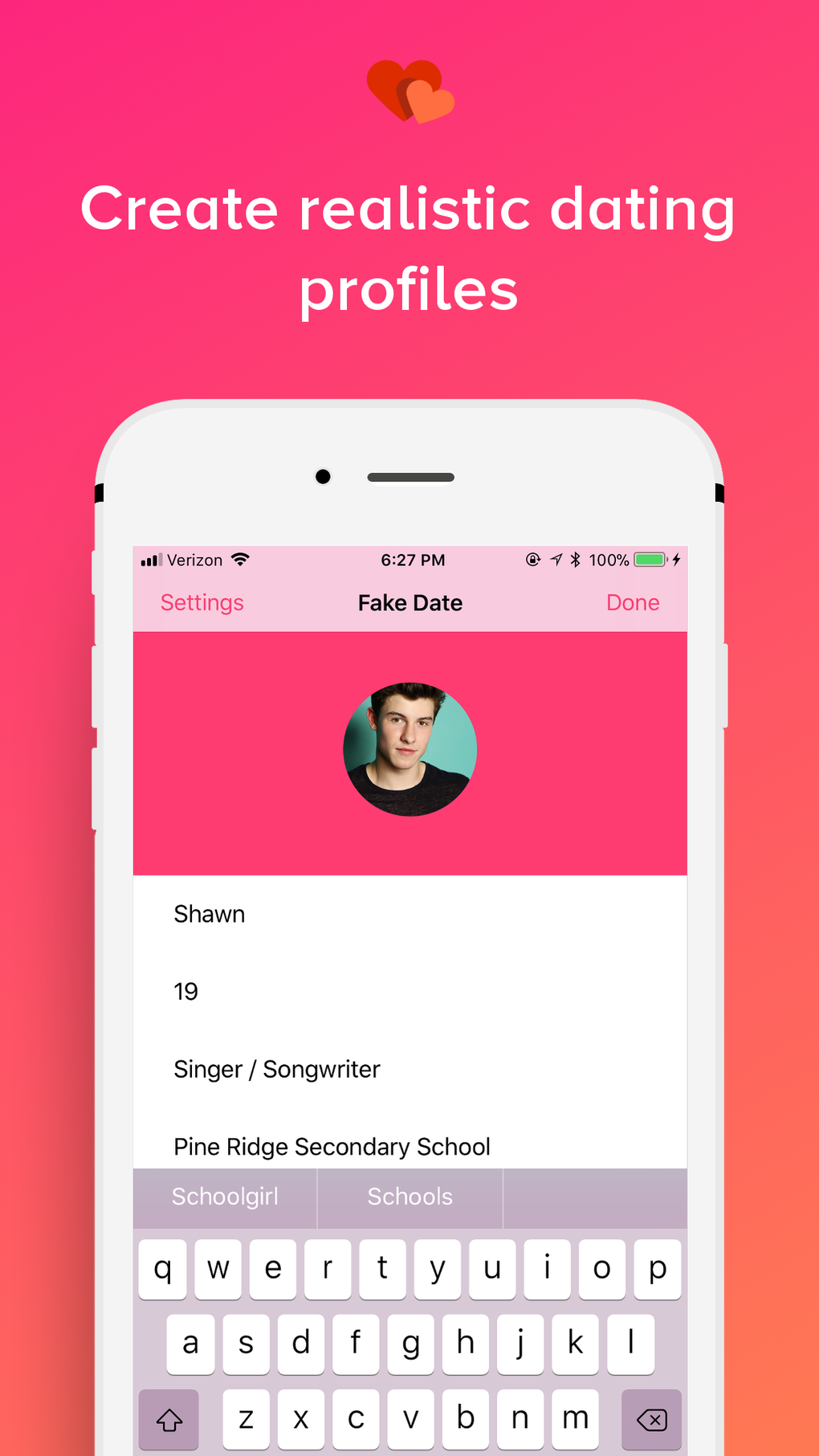 Fake Date - funny generator für iPhone - Download