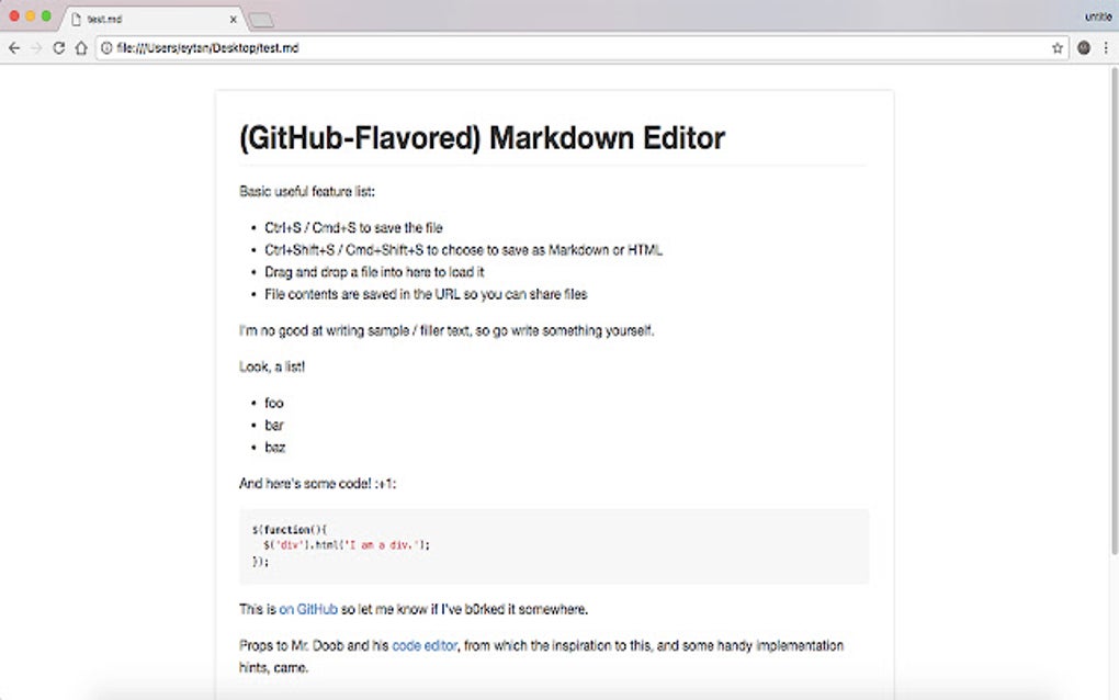 Markdown In Browser สำหรับ Google Chrome - ส่วนขยาย ดาวน์โหลด
